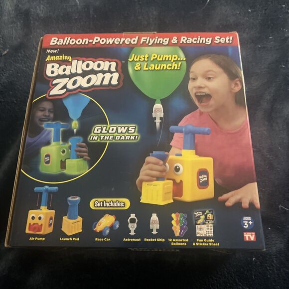 Ontel | Toys | Balloon Zoom Balloonpowered Flying Racing Set ...